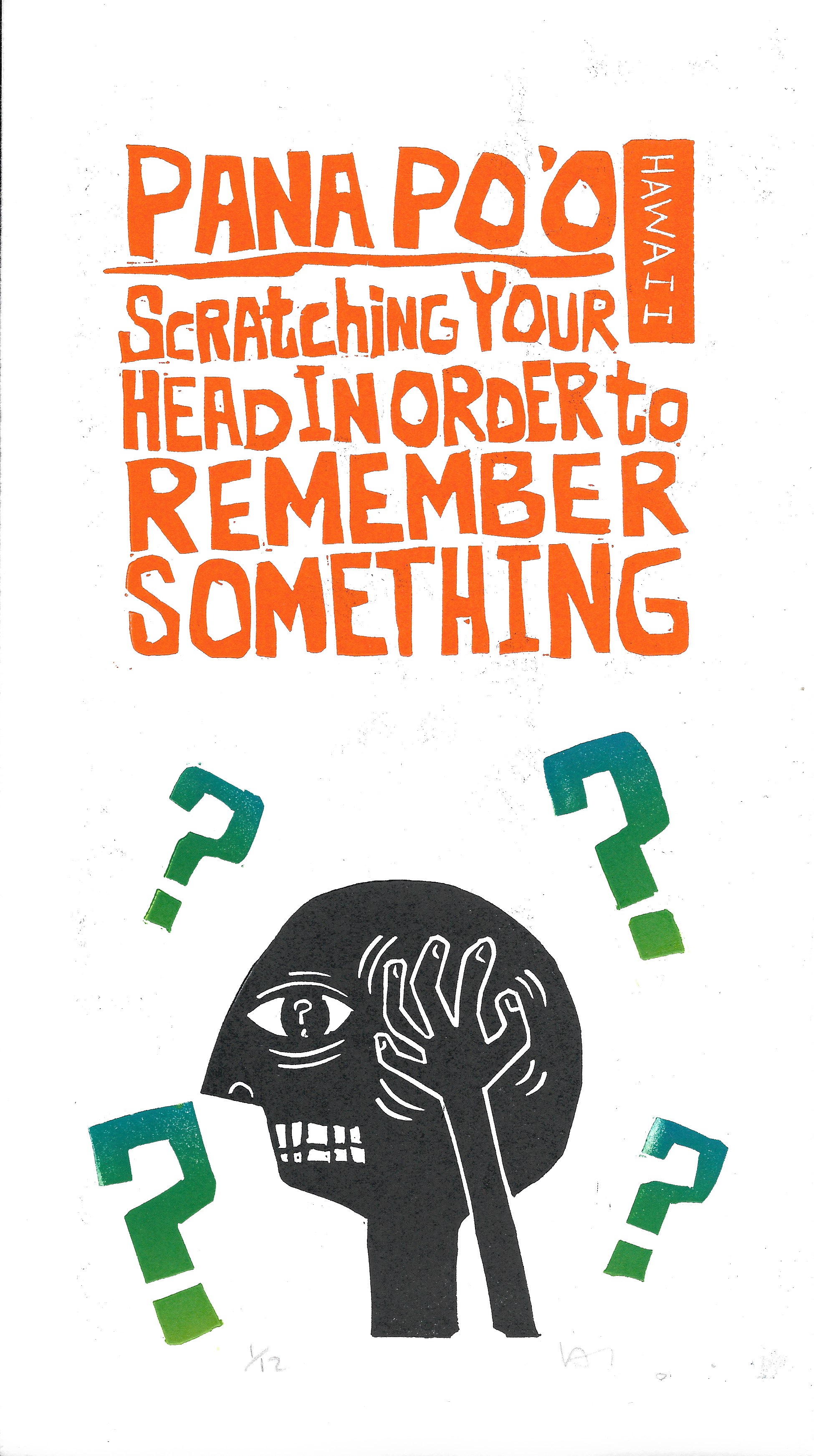 Prints by Katherine Anteney:Pana Po'o